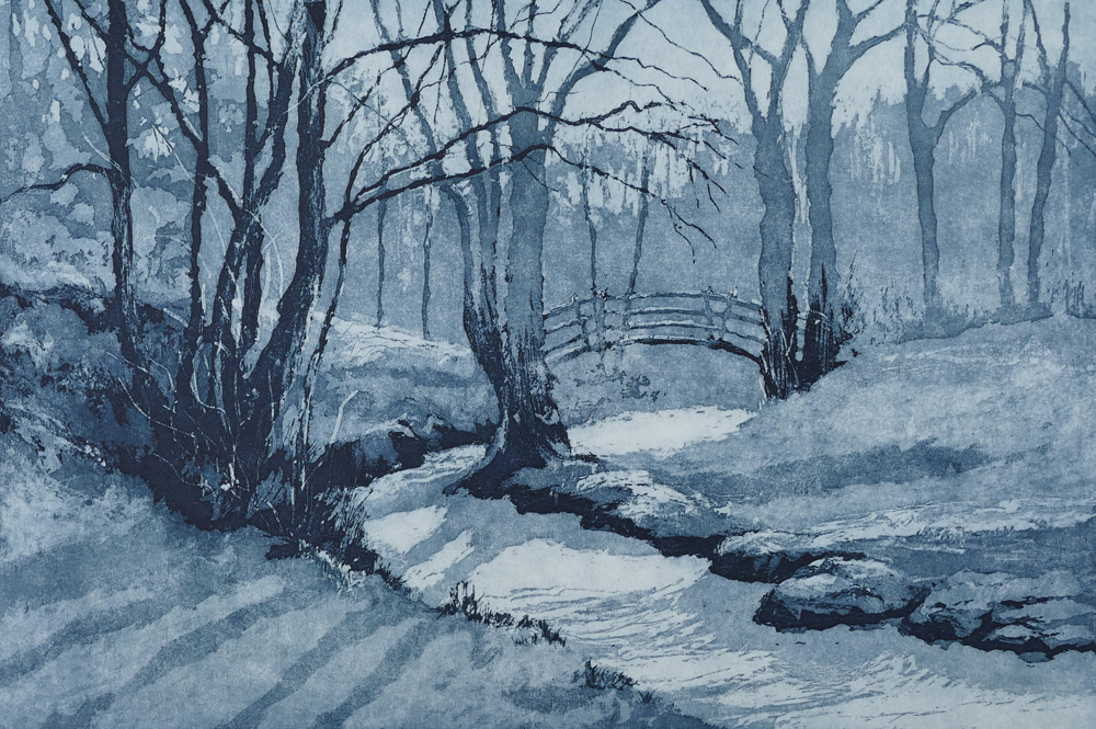 The troll bridge, Padley Gorge – Derby Print Open
